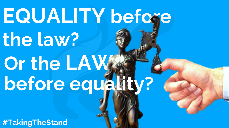 EQUALITY before the law? Or the LAW before equality? — Institute of ...