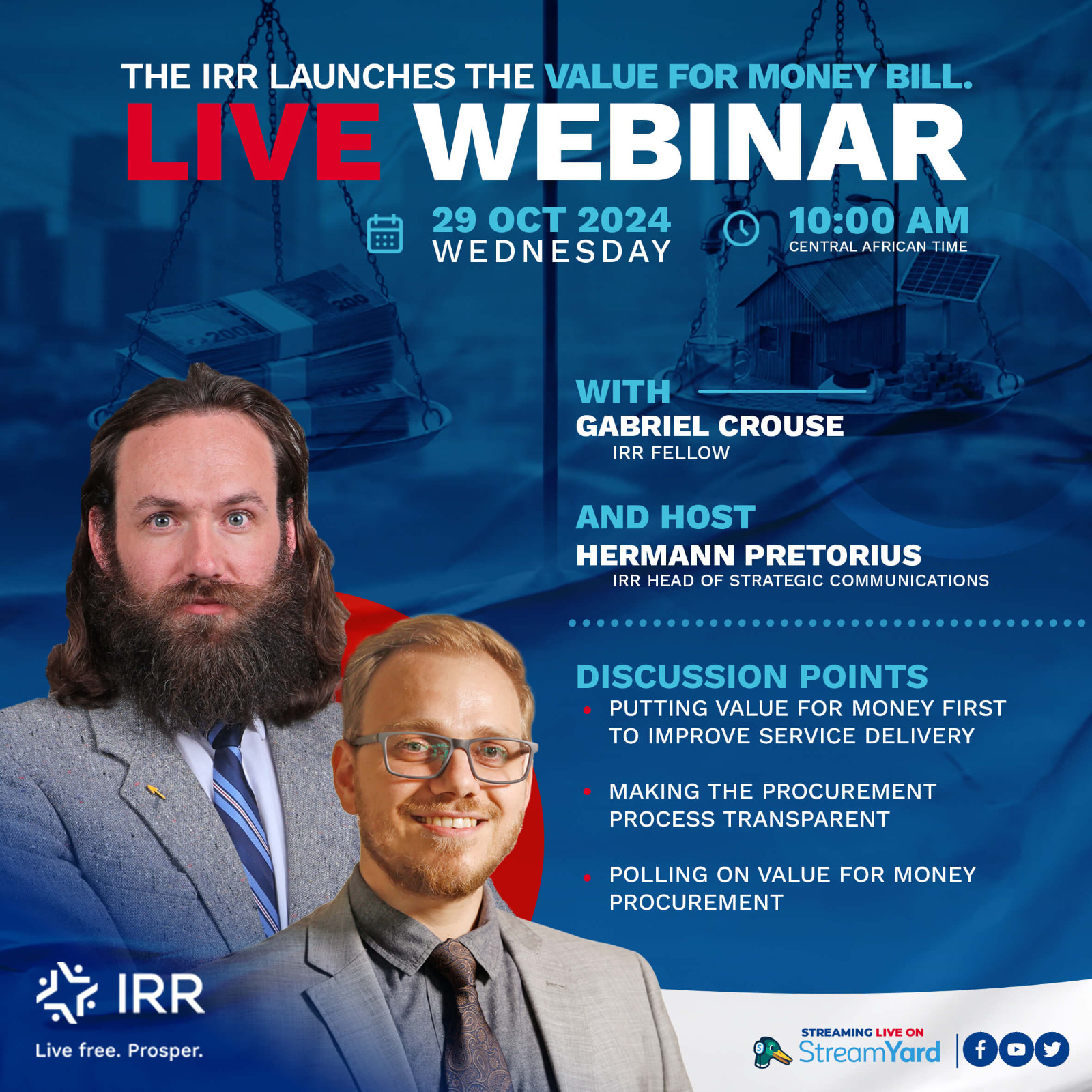 IRR to launch the Value For Money Bill — Institute of Race Relations